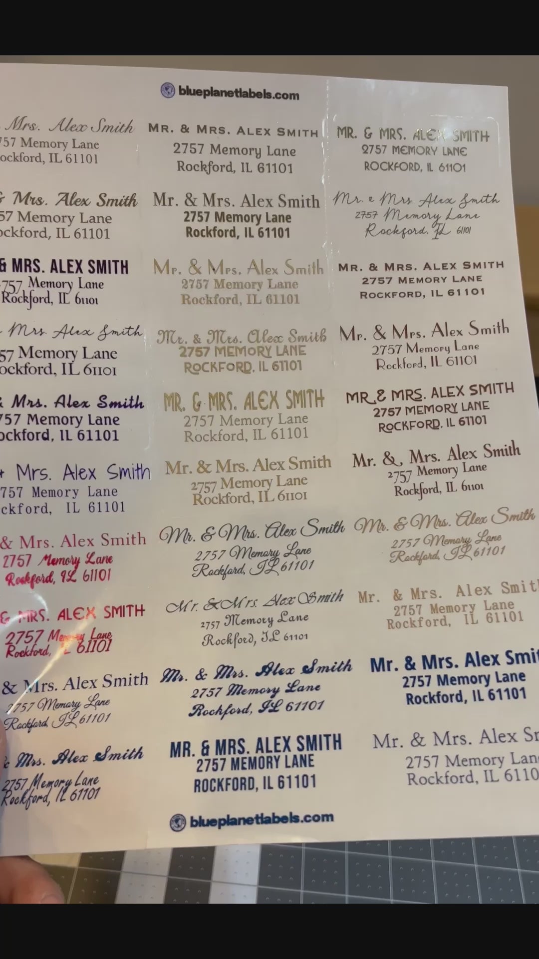 Custom Small Address Labels Rolls | Blue Planet Labels – Blue Planet Labels
