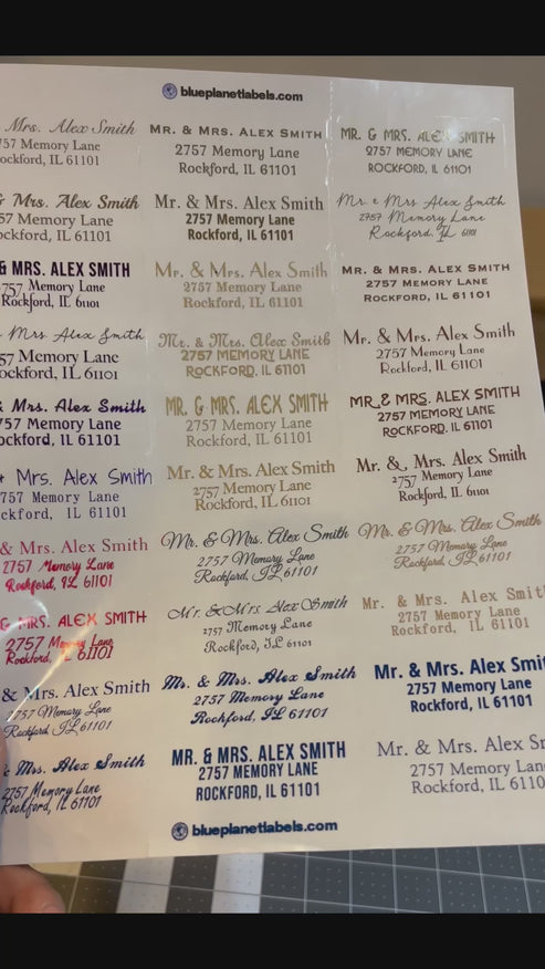 Custom Small Address Labels Rolls | Blue Planet Labels – Blue Planet Labels