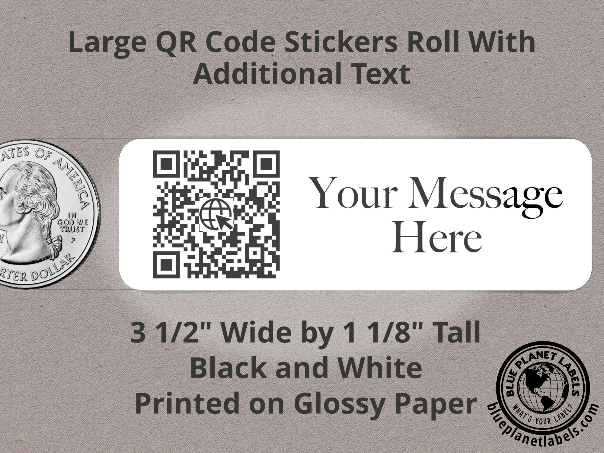 Large QR Code Roll Labels | Blue Planet Labels – Blue Planet Labels
